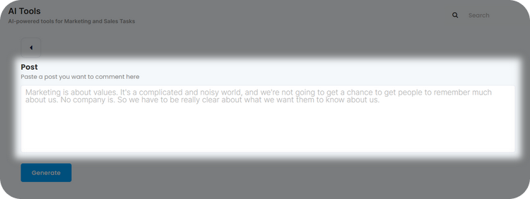 AIssistify LinkedIn Comment Generator