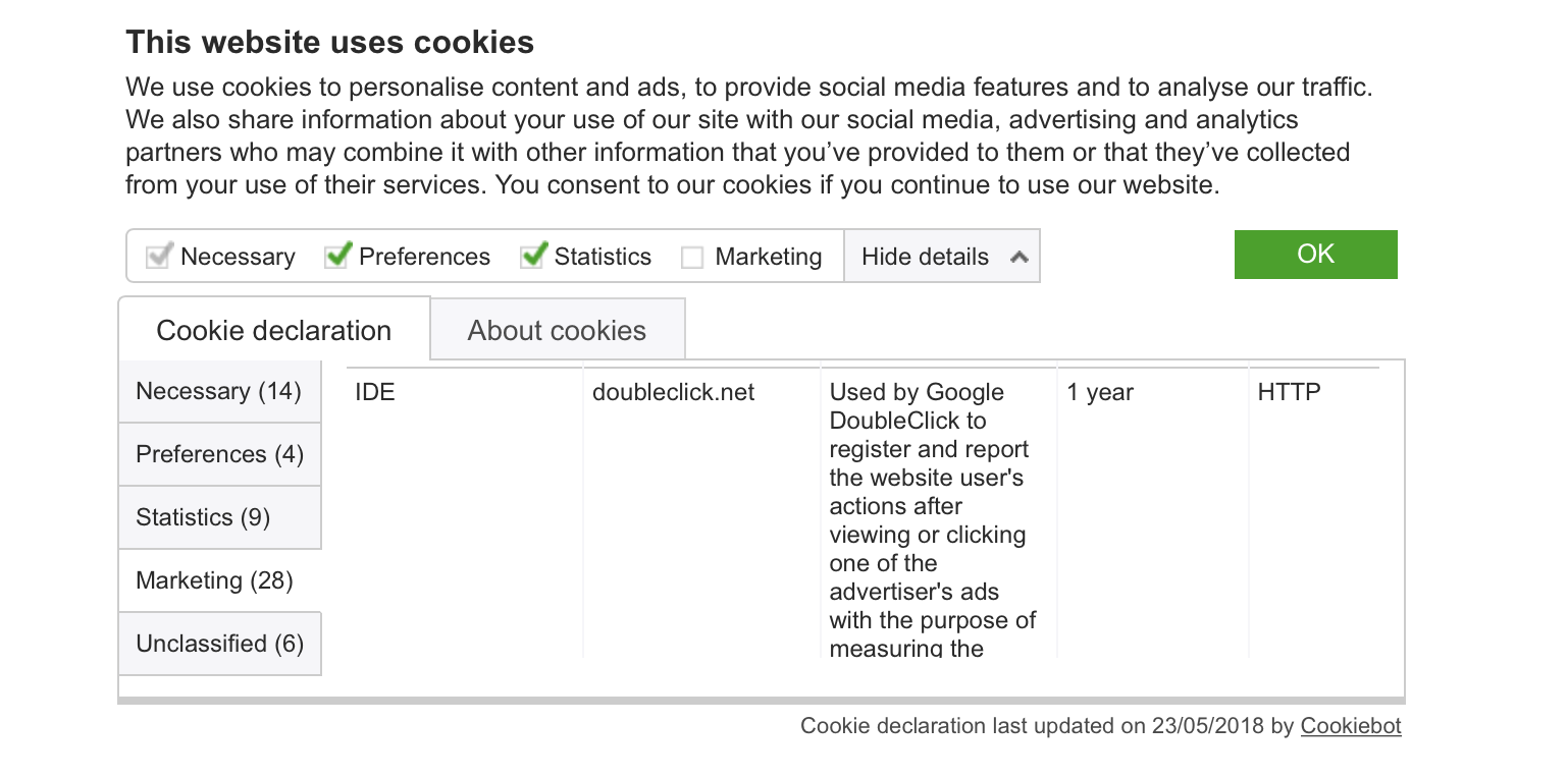 GDPR Consent Form and Chat Message Examples
