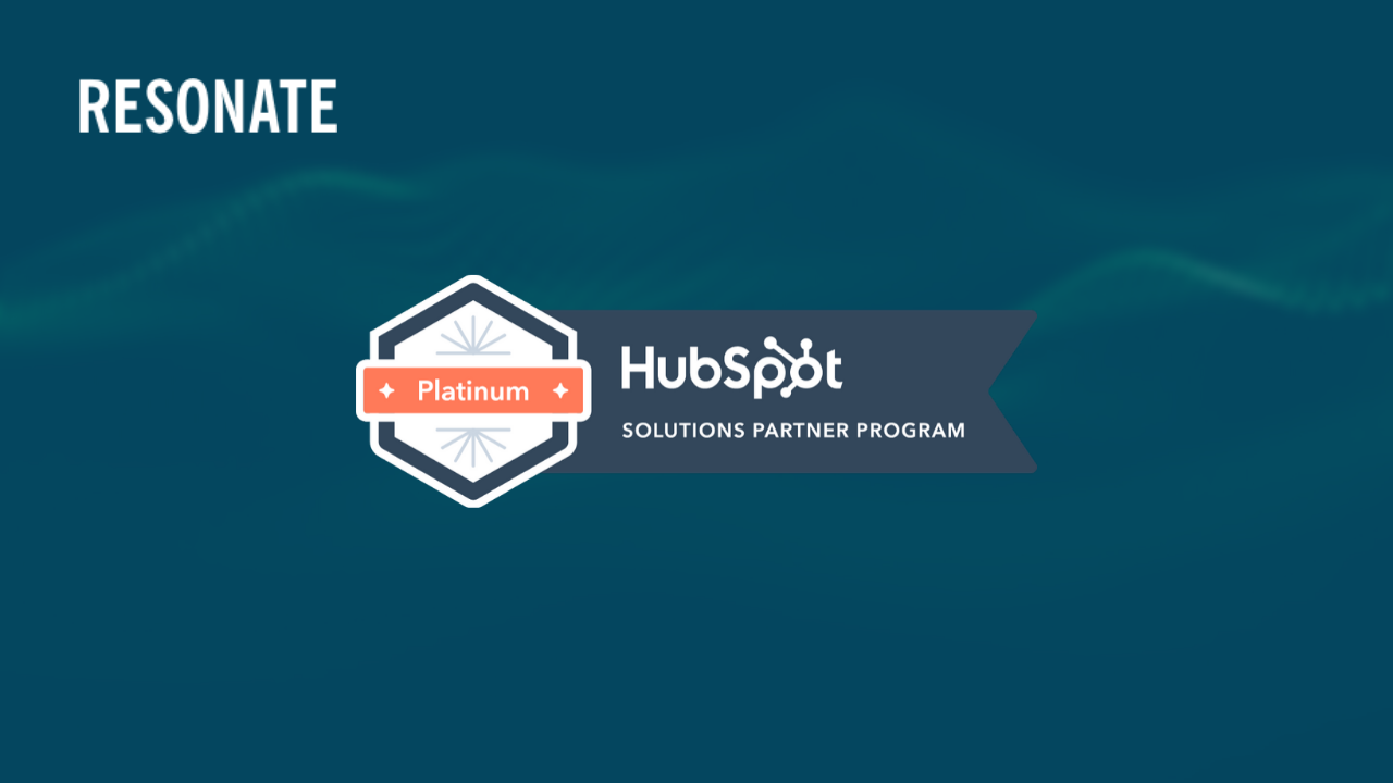 Resonate becomes Hubspot Platinum Solution Partner
